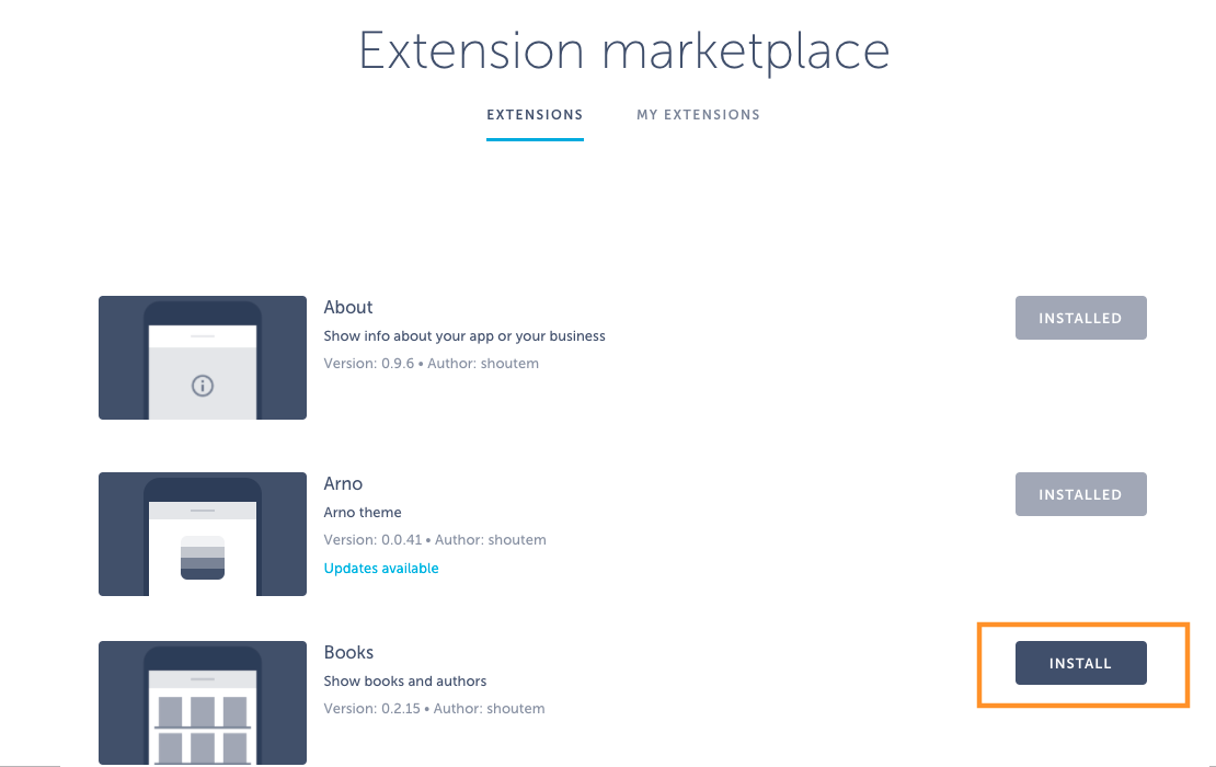 How Do I Install Extensions to My App? – Shoutem