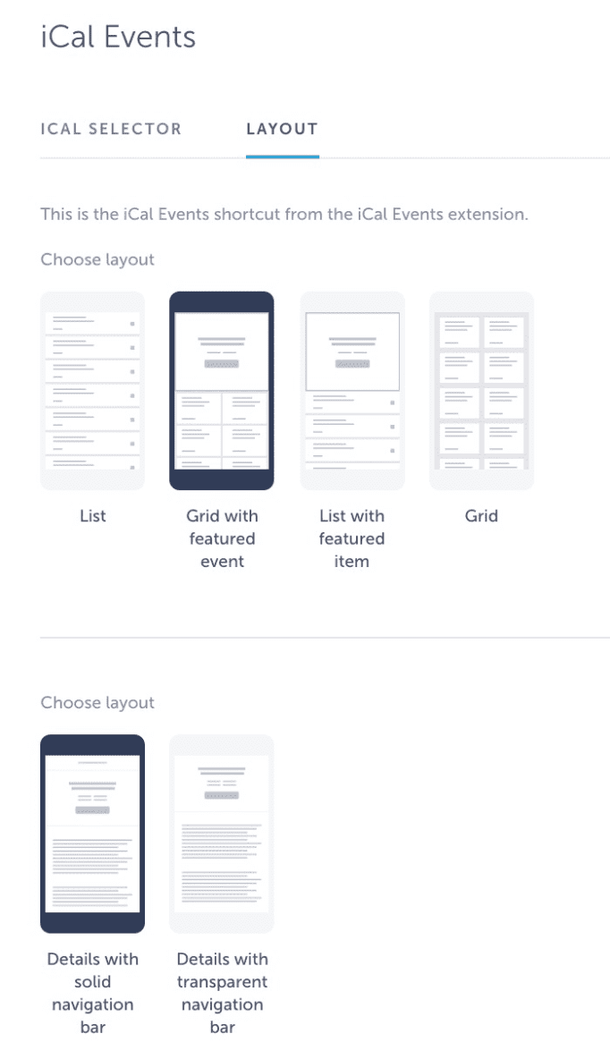 Integrate iCal to display your event schedule | Shoutem