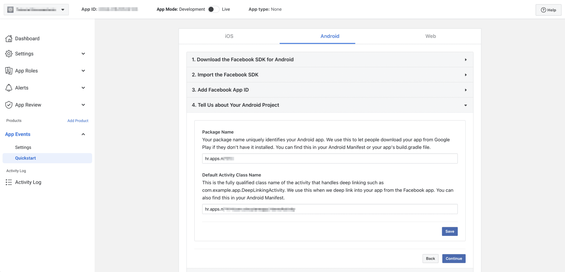 Facebook Automatic Event Tracking Setup – Shoutem
